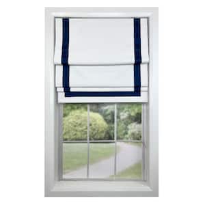 Versailles Home Fashions Navy Cordless Blackout Polyester Roman Shades ...