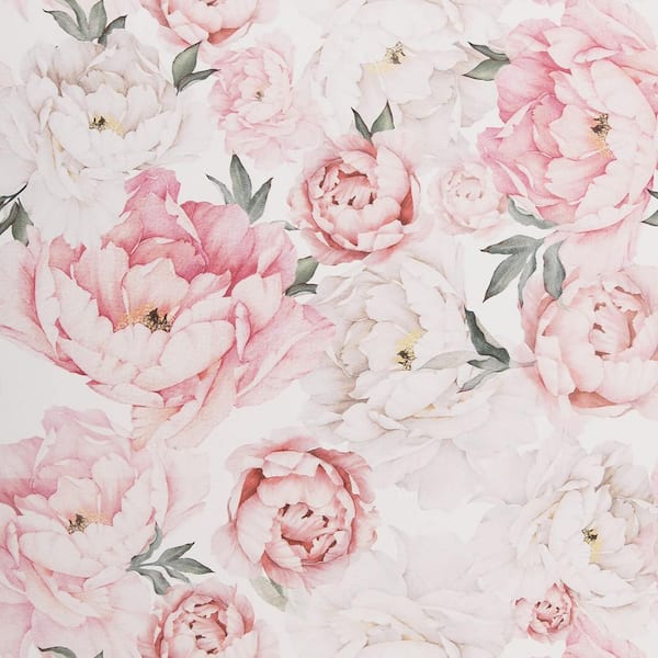 Pink Floral Contact Paper Peel and Stick Wallpaper Roll Set of 2 ...