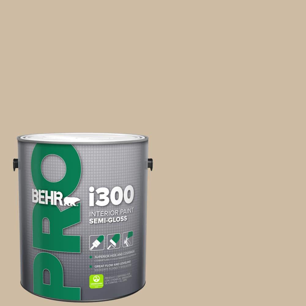 BEHR PRO 1 gal. #710C-3 Gobi Desert Semi-Gloss Interior Paint PR37001 ...