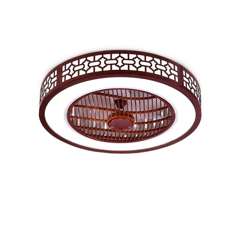 OUKANING 22 in. Chinese Style Indoor 2 Colors Change Integrated LED Red ...