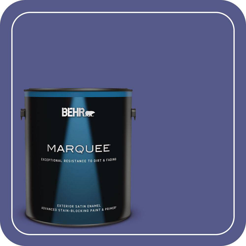 BEHR MARQUEE 1 gal. #620B-7 Wild Elderberry Satin Enamel Exterior Paint ...