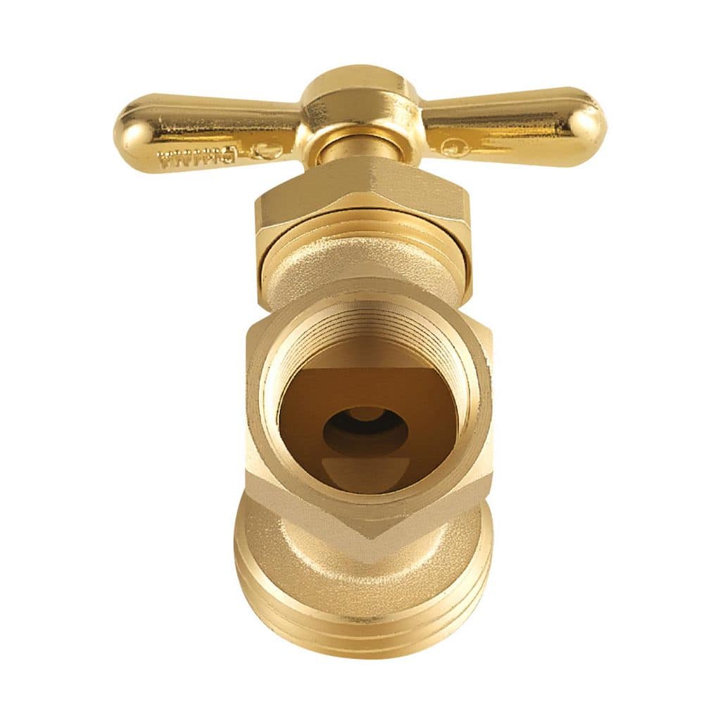 SKYSHALO Hose Bibb, Heavy Duty Brass Hose Bib, Brass Plumbing Fitting ...
