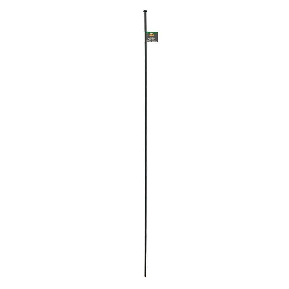 Vigoro 56 in. H Steel Multi-Purpose Black Fence Post (20-Pack) 860428MC ...