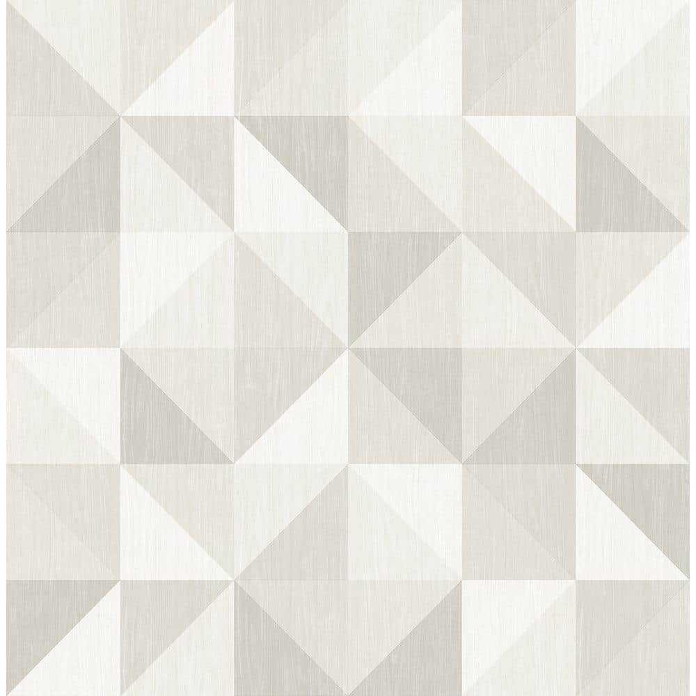 A-Street Prints Puzzle Light Grey Geometric Light Grey Wallpaper Sample ...