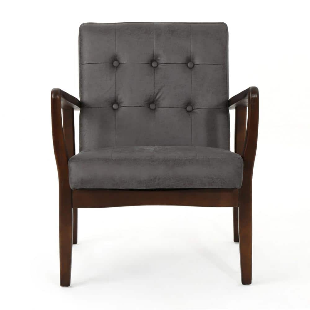 Noble House Callahan Modern Slate Club Chair 17233 - The Home Depot