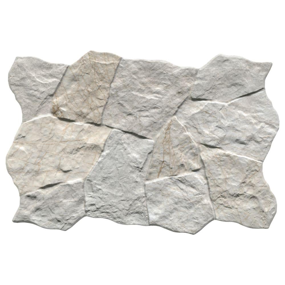 MSI Neptune Micas Gold 17 in. x 26 in. Matte Porcelain Stone Look Floor ...