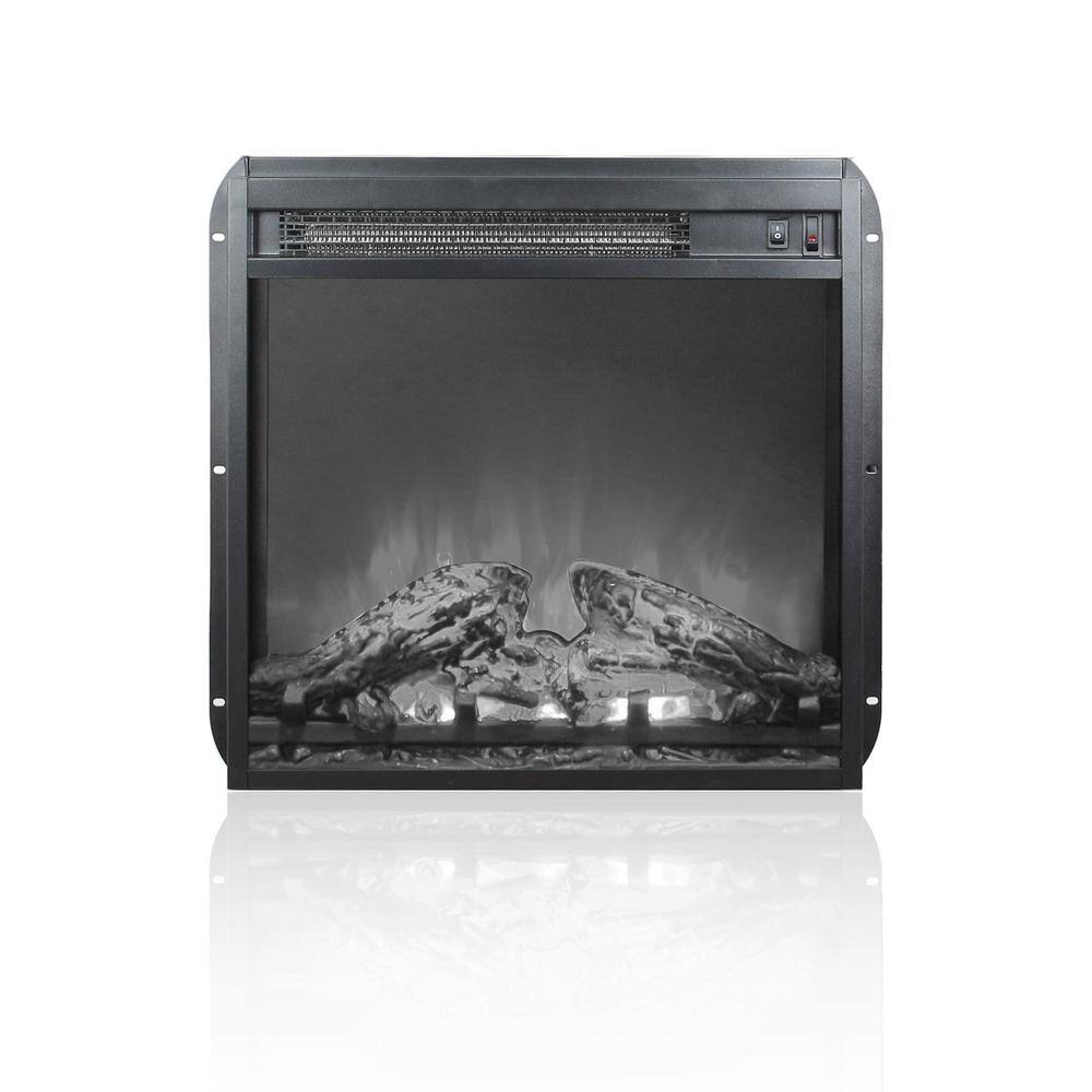 INNOBULE 18 in. Built-In Electric Fireplace Insert in Black X-EF18-02 ...