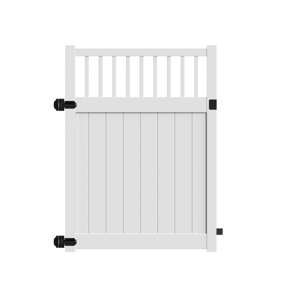 Barrette Outdoor Living Missouri 5 ft. W x 6 ft. H White Vinyl Un ...