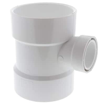 NIBCO 2 in. x 1-1/2 in. x 1-1/2 in. PVC All Hub Sanitary Tee ...