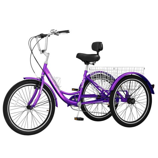 Wheelie Bike ABORON Adult Mountain Tricycle, 7-Speed 3-Wheel Mountain Adult Tricycles For Men