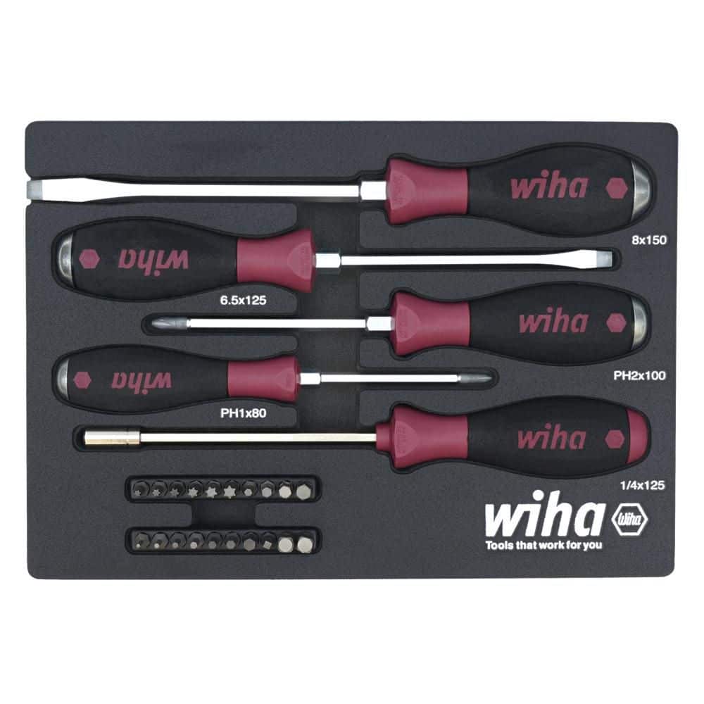 Wiha 25 Piece MicroFinish Screwdriver Tray Set 52690 - The Home Depot