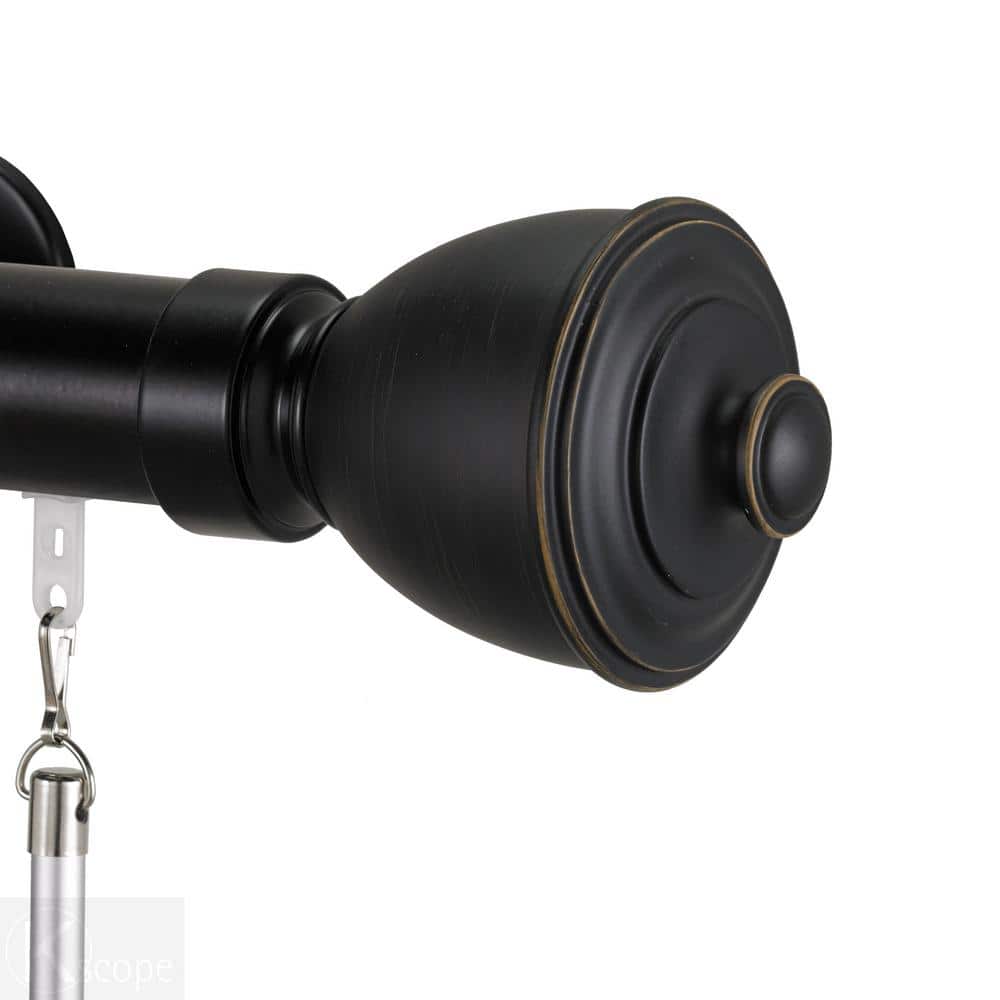 Art Decor Tekno 40 48 in. Non-Adjustable 1.5 in. Single Traverse Window ...