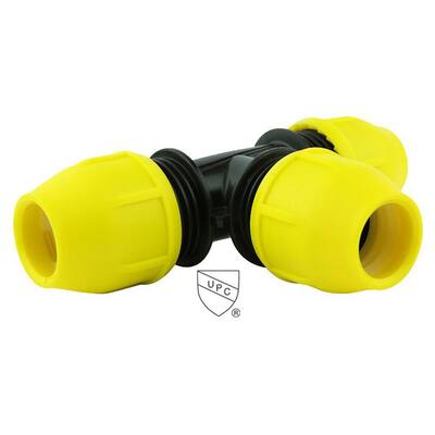 HOME-FLEX 1-1/2 in. IPS DR 11 Underground Yellow Poly Gas Pipe Coupler ...