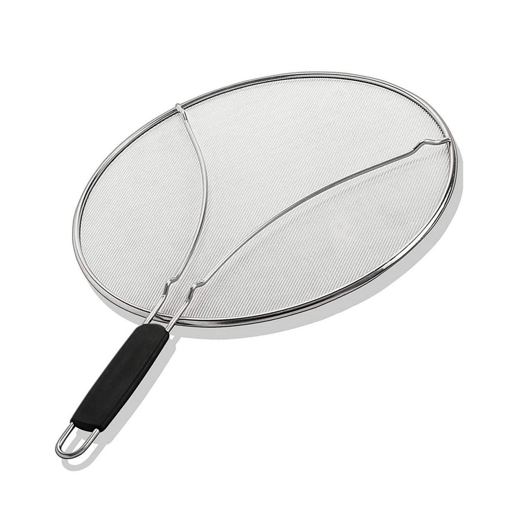 Esepony 13 in. Stainless Steel Splatter Screen with Grease Splatter ...