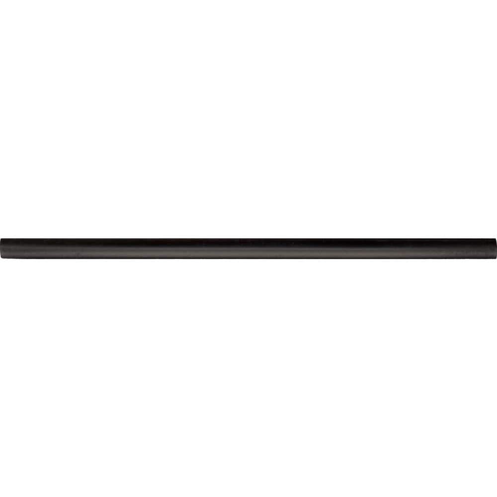 Daltile Gunmetal 1/2 in. x 12 in. Glazed Ceramic Jolly Trim Tile (0.48 ...