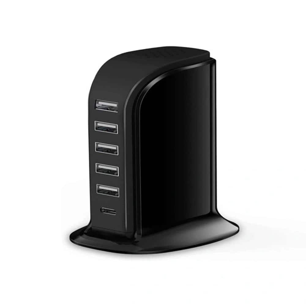 Lukyamzn 1-Piece Portable Multi-Device Fast Charging Dock Station USB ...