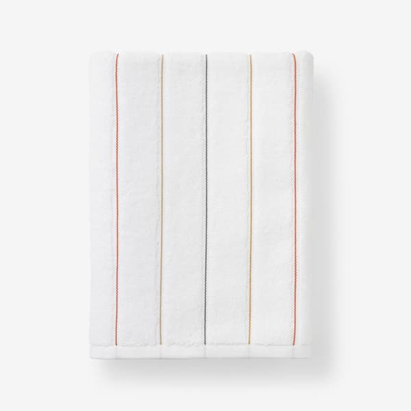 The Company Store Company Cotton Rust Multi Stripe Bath Towel 59127C ...
