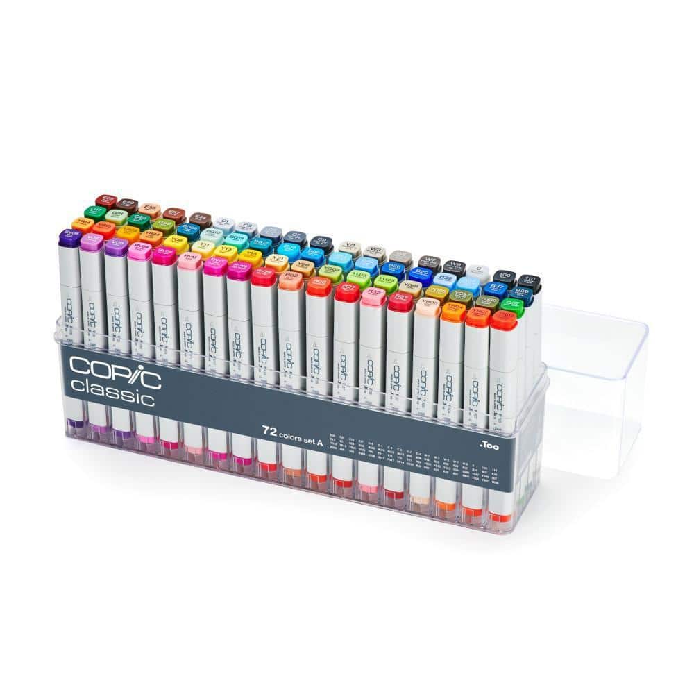 COPIC Classic Marker Set A (72-Piece) CMC72AV2 - The Home Depot