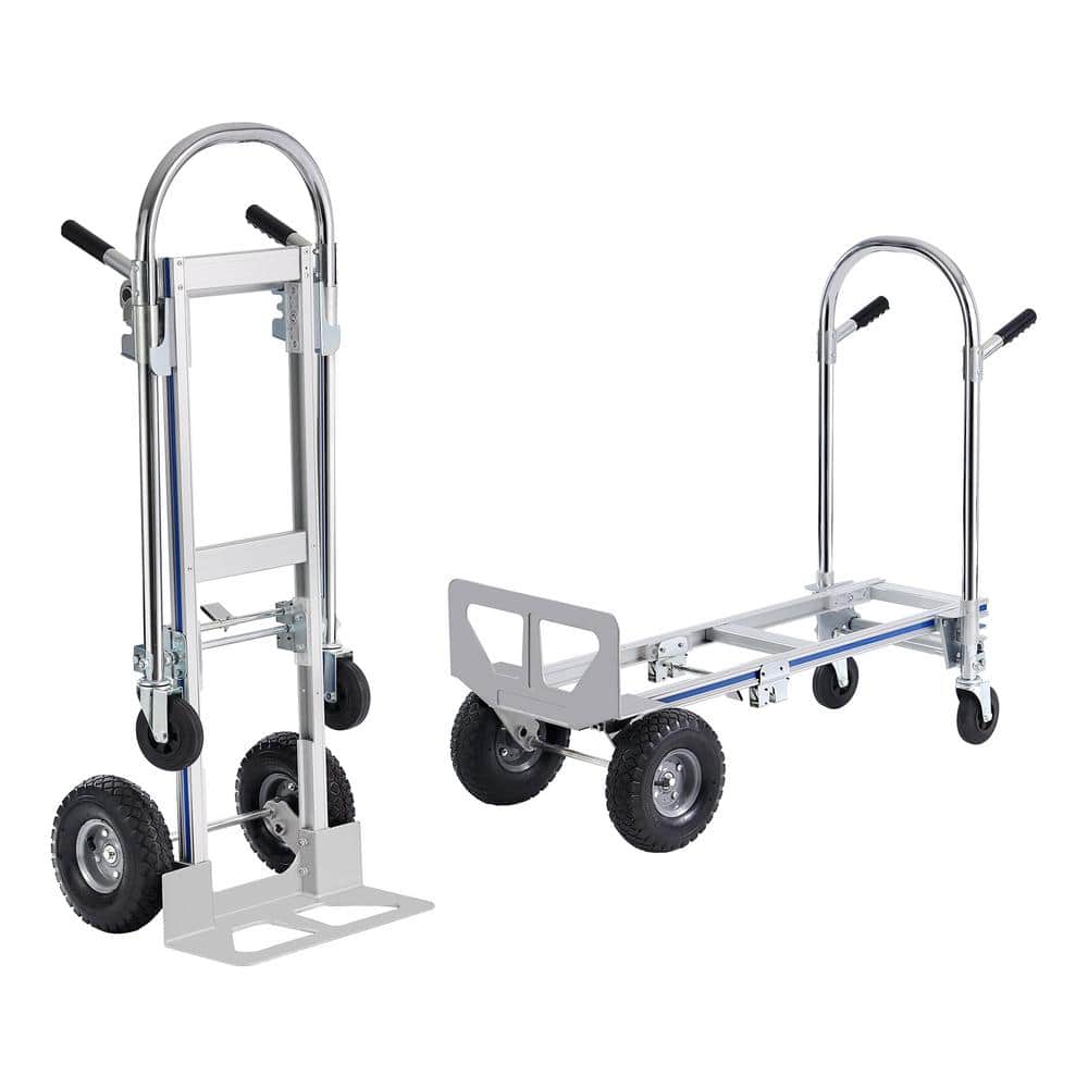 SKYSHALO 2 in 1 800 lbs. Aluminum Hand Truck Heavy-Duty Industrial ...