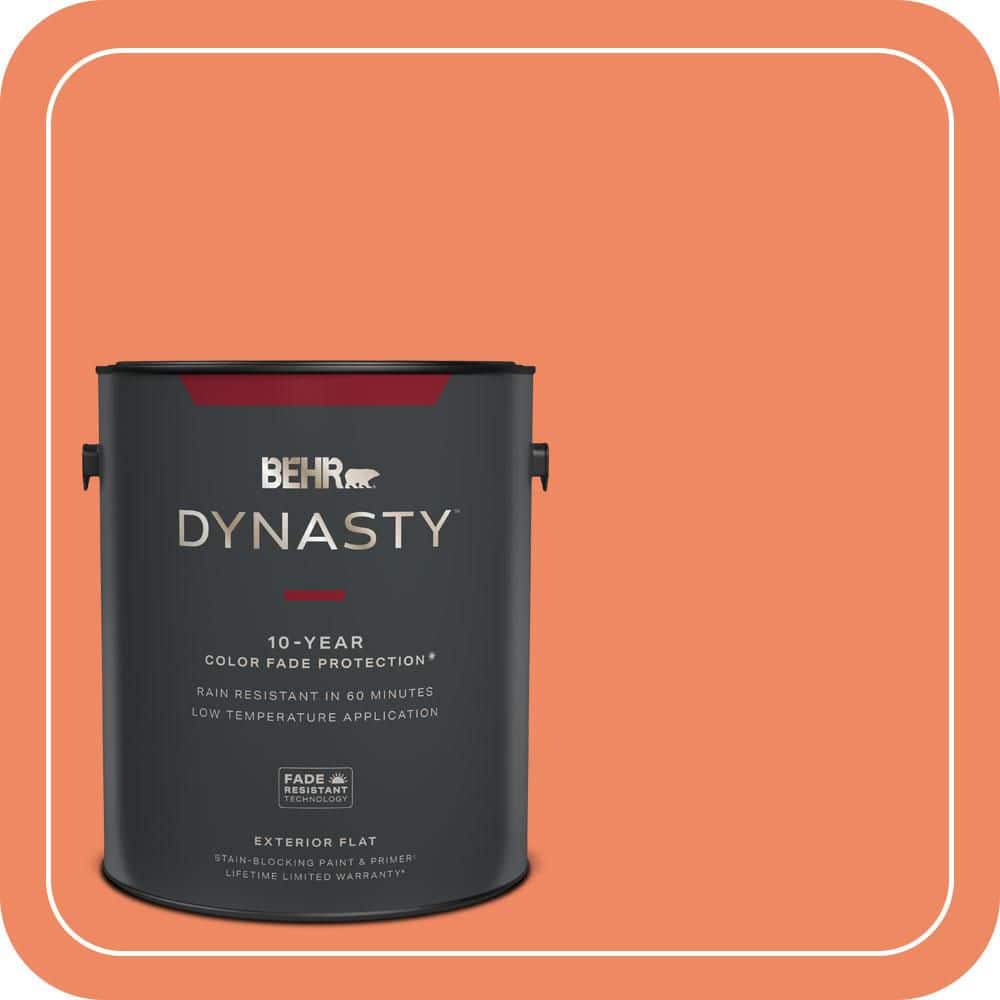 BEHR DYNASTY 1 gal. #P190-5 Orioles Flat Exterior Stain-Blocking Paint ...