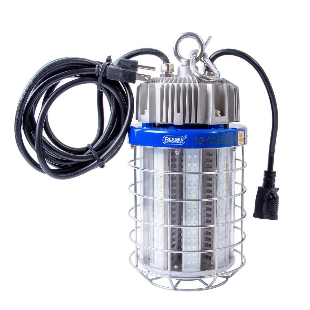 Bergen Industries 100-Watt High Bay LED Luminaire Temporary Plug-in ...