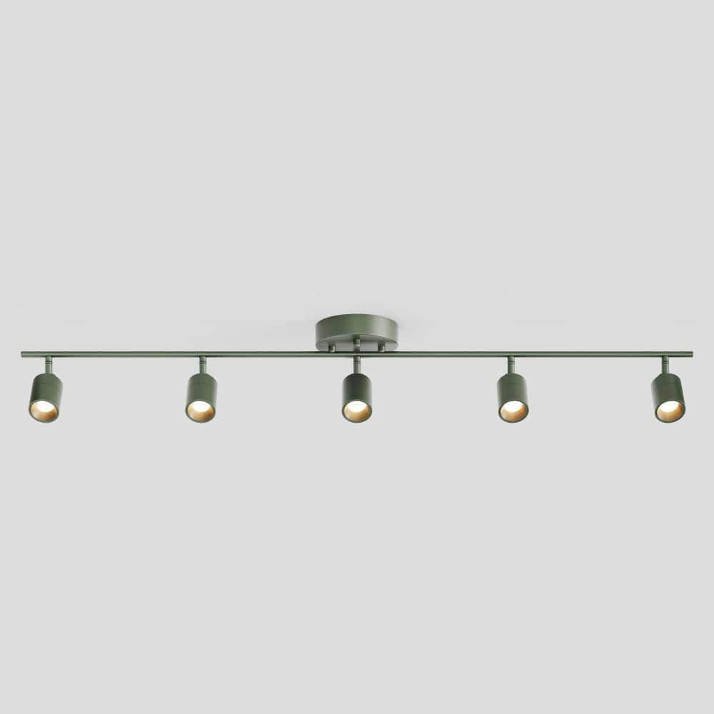 Vidalite Shura Dark Olive Integrated LED Fixed Track Light Rotatable ...