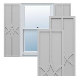 Ekena Millwork True Fit PVC 15 in. W x 43 in. H Raised Panel Vinyl ...