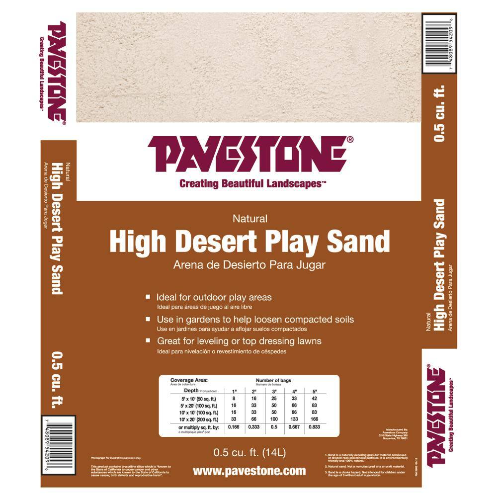 Pavestone 0.5 cu. ft. Desert Sand (64 Bags / 32 cu. ft. / Pallet) 54209 ...