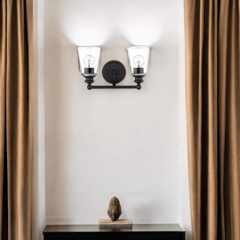 HomeRoots 8.25 in. Clear Indoor Hardwired Sconce with No Bulbs Included ...