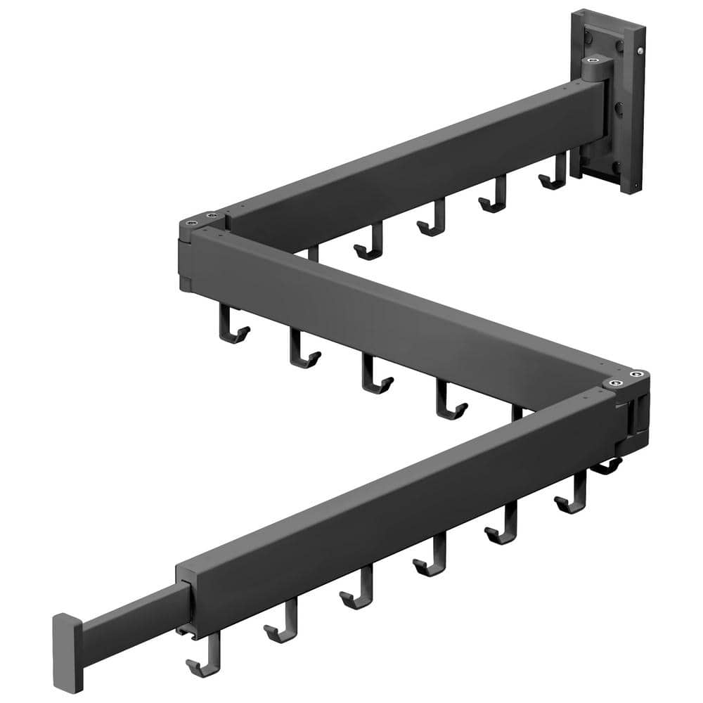 Angel Sar 220 lbs. Retractable Wall Mount Clothes Drying Rack for ...