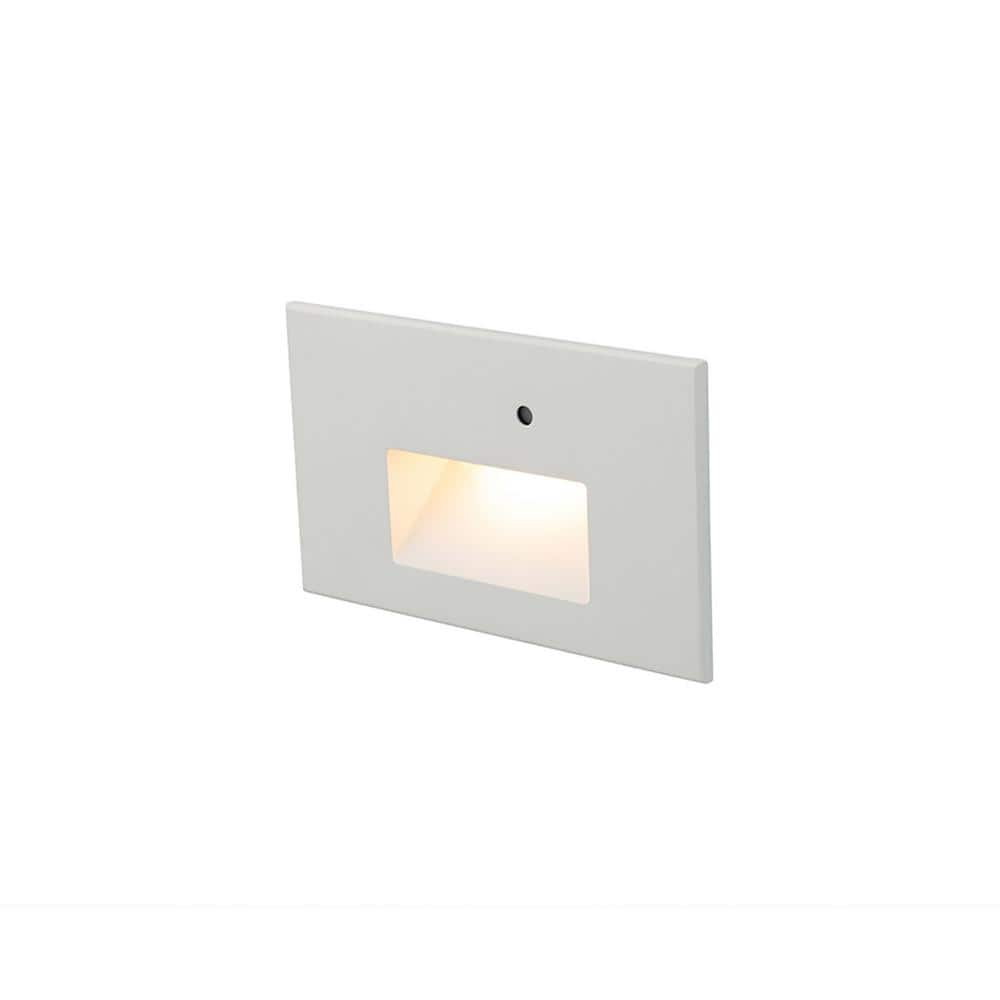 WAC LANDSCAPE Step & Wall Light Hardwired Integrated LED 120V White on ...