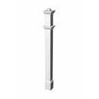 VITA 6"L x 6"W x 74"H Portsmouth Vinyl Lamp Post, White, VA94430 ...