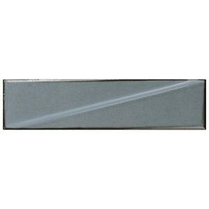 Ivy Hill Tile Mawr Gray 5.9 in. x 0.31 in. Polished Fluted Ceramic Wall ...