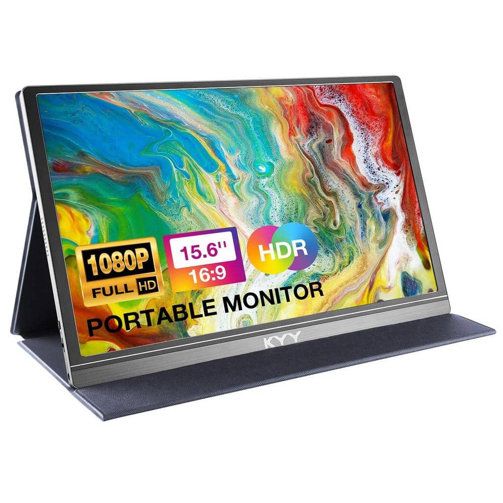 Lukyamzn 15.6 in. 1080P FHD USB-C HDMI Computer Display HDR IPS ...