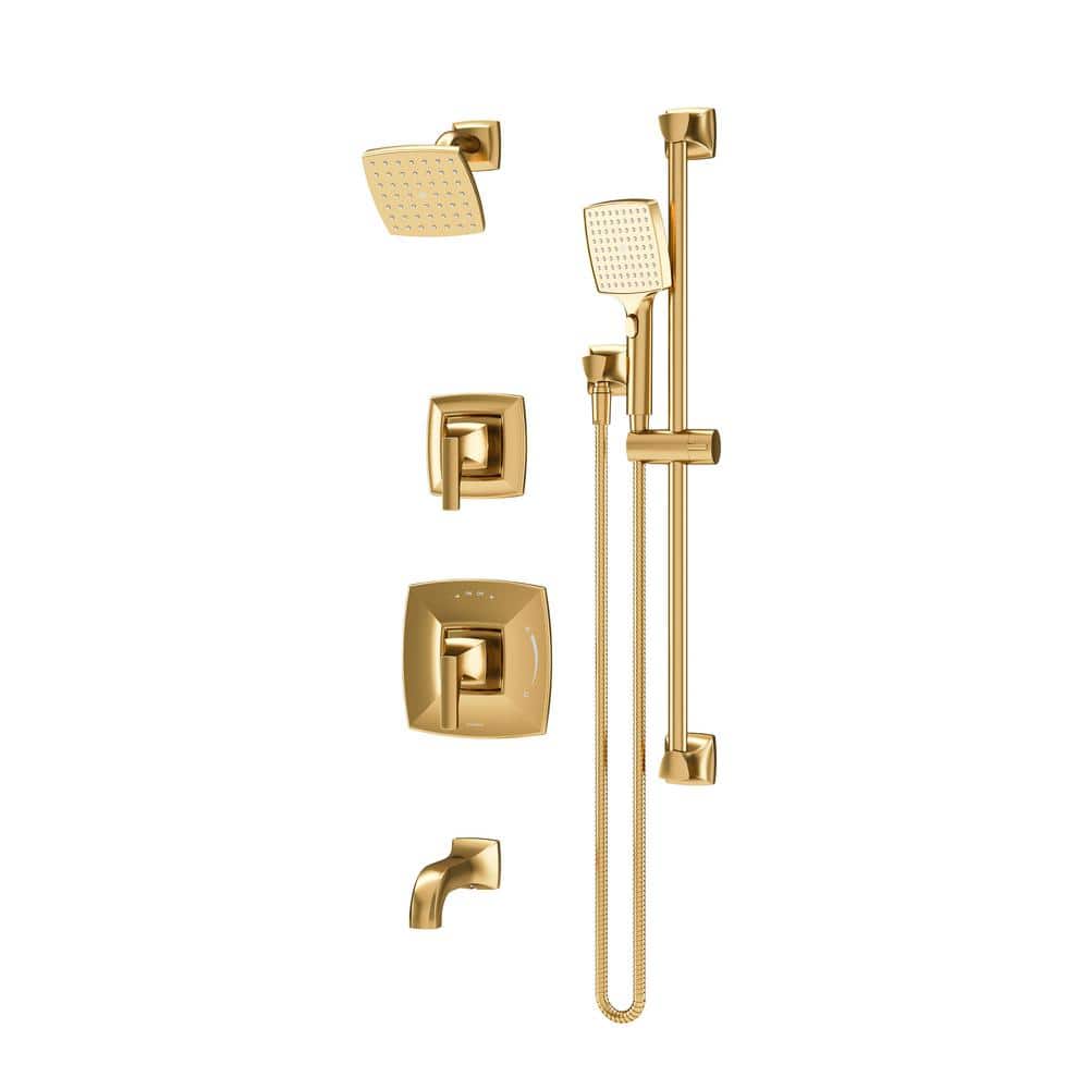 Symmons Oak HydroMersion Double Handle Tub and Shower Trim Kit with ...