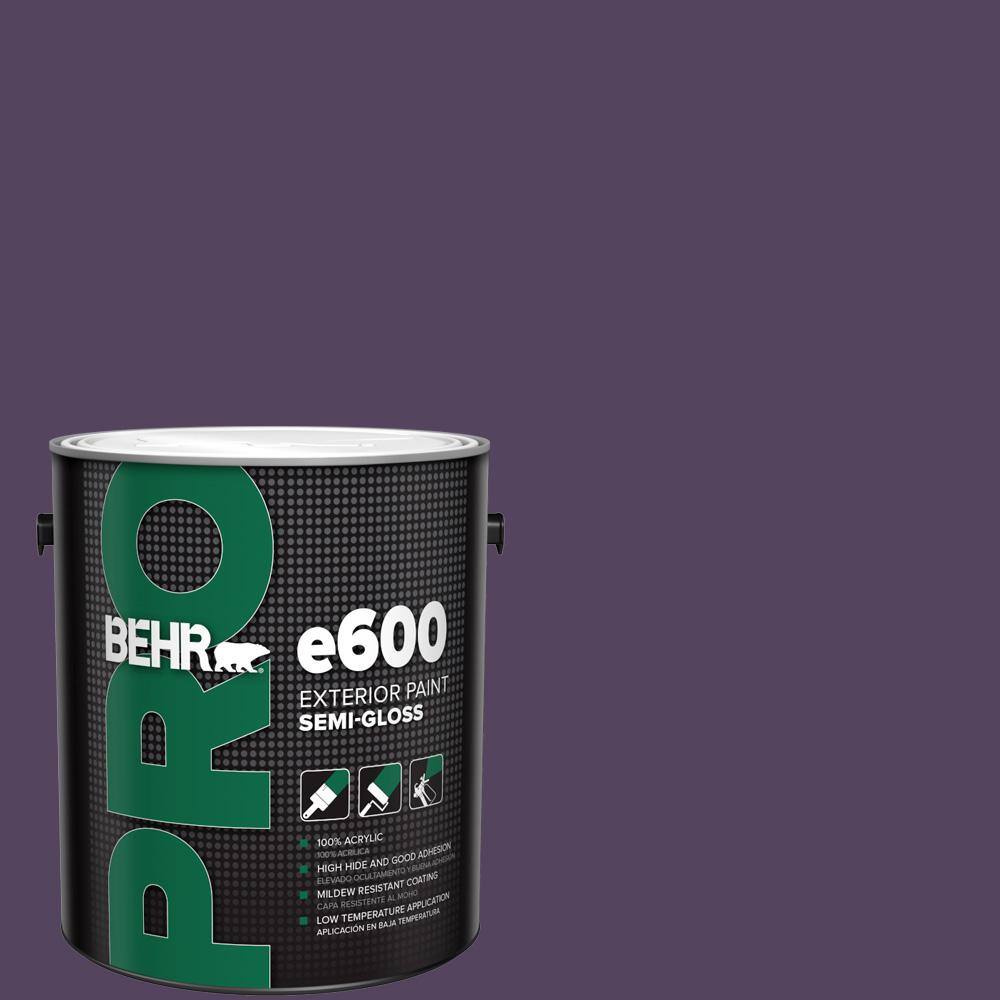 BEHR PRO 1 gal. #S-H-670 Plum Semi-Gloss Exterior Paint PR67301 - The ...