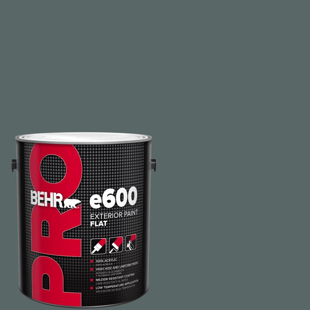 BEHR PRO 1 gal. #N440-6 Brooklyn Flat Exterior Paint PR61301 - The Home ...