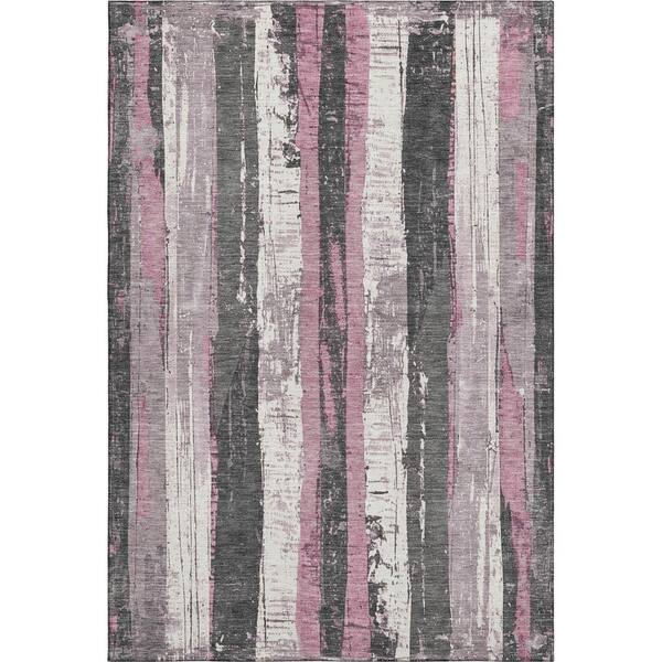 Addison Rugs Mayfield Premium Machine Washable Abstract AMF1872 Blush 9 ...