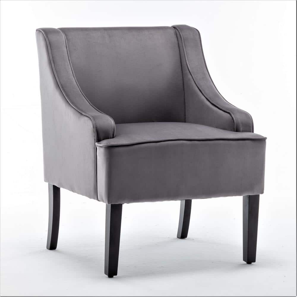 US Pride Furniture Correen 25 in. Gray Microfiber Arm Chair HD-C238 ...