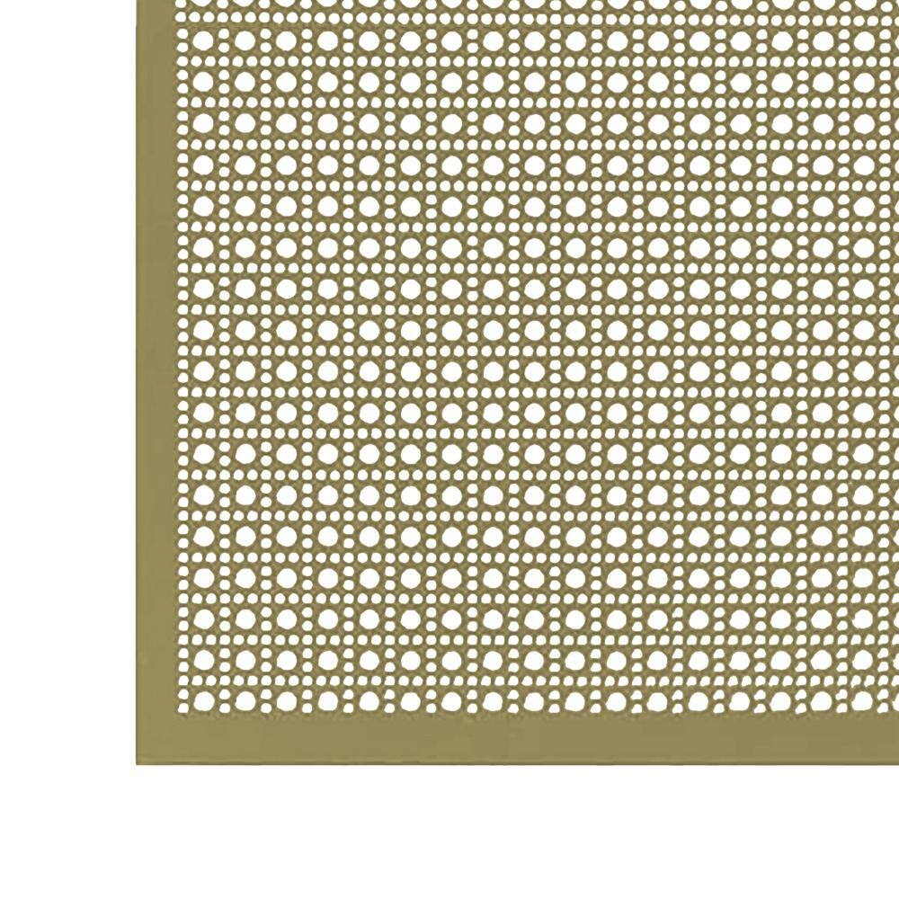 M-D Building Products 24 in. x 36 in. Lincane Aluminum Sheet in Brass ...