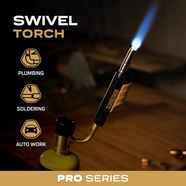 Map Gas Fuel Bottle 328640 - BERNZOMATIC TRIGGER START SWIVEL HEAD TORCH 361534 - UOM: 3 EA/CS ...