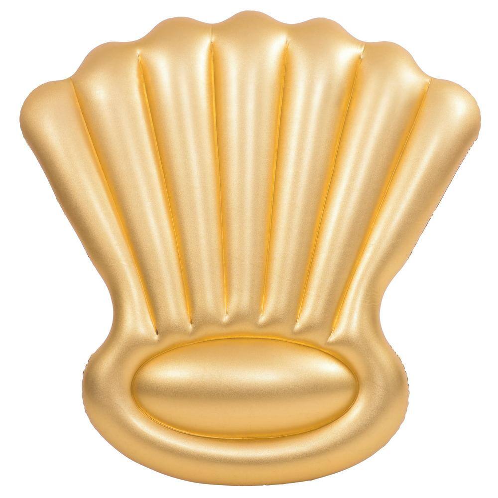 Pool Central Inflatable Golden Shell Sparkle and Shine 63 in. Swimming ...