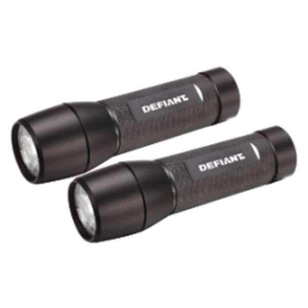 Defiant 130 Lumen LED Flashlight (2-Pack) HD15FL130-2 - The Home Depot