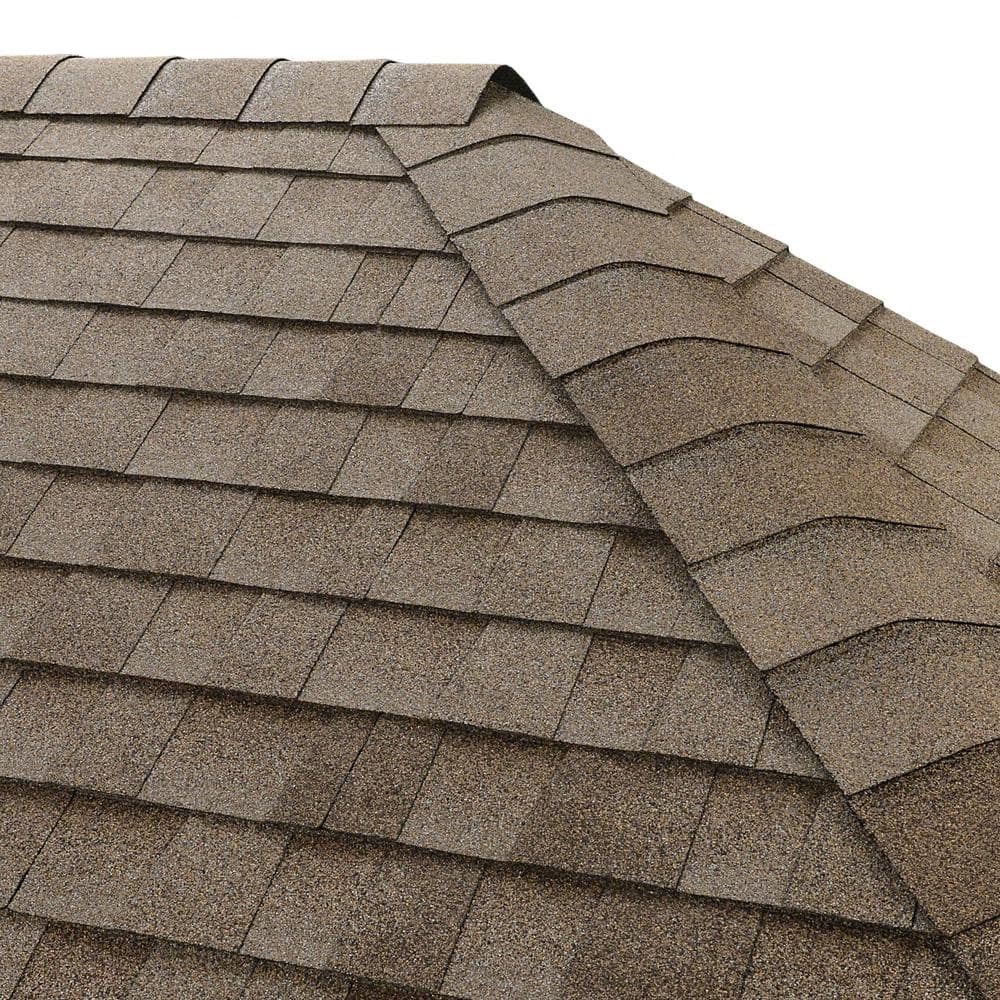 GAF Seal-A-Ridge Driftwood Hip and Ridge Cap Roofing Shingles (25 lin ...