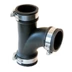 Fernco 2 in. x 2 in. x 2 in. Flexible PVC Tee PQT-200