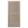 Ply Gem 15 in. x 43 in. Open Louvered Polypropylene Shutters Pair in ...