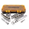 DEWALT 1/2 in. Drive Combination Socket Set with Case (23-Piece ...