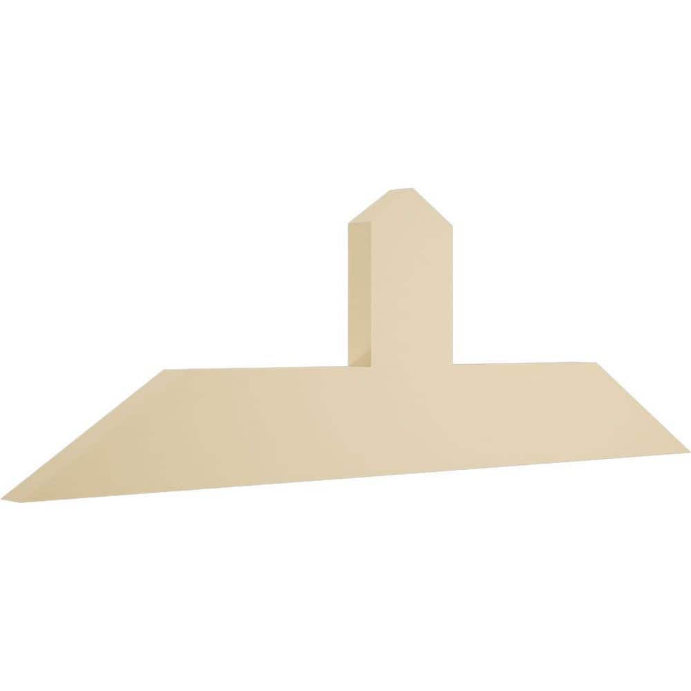 Ekena Millwork 48 in. W x 16 in. H x 2 in. D x 6 in. F, 8/12 Pitch ...