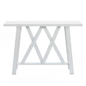 Baxton Studio Marquetterie 10 in. White/Natural Standard Rectangle Wood ...
