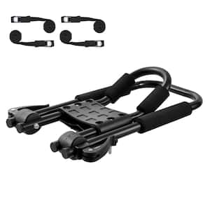 VEVOR Kayak Roof Rack 1 Pair J-Bar Soft Roof Rack Top Mount Tie Down ...